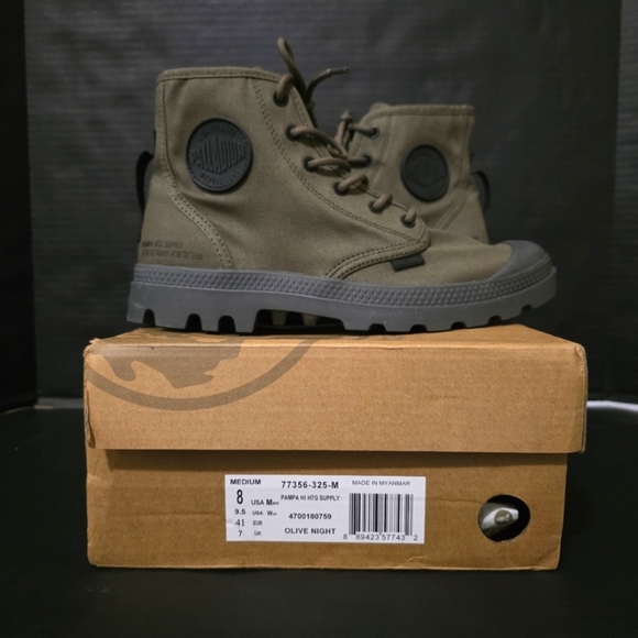 Palladium | Shoes | Nwb Palladium Olive Night Pampa Hi Htg Supply M8w95 ...